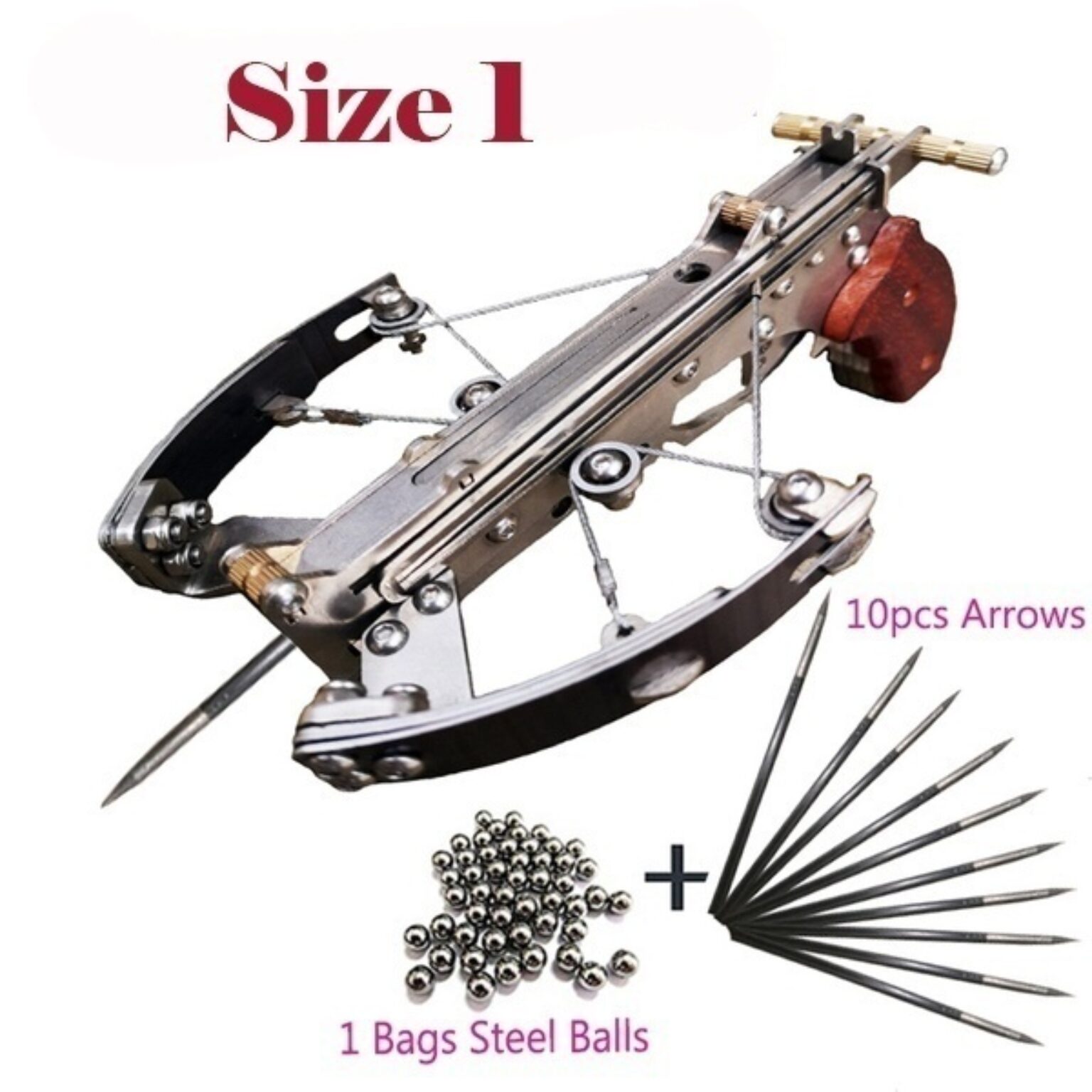 Mini Armbrust V20 mit 4mm Stahlkugeln - SelbstSchutz.Shop